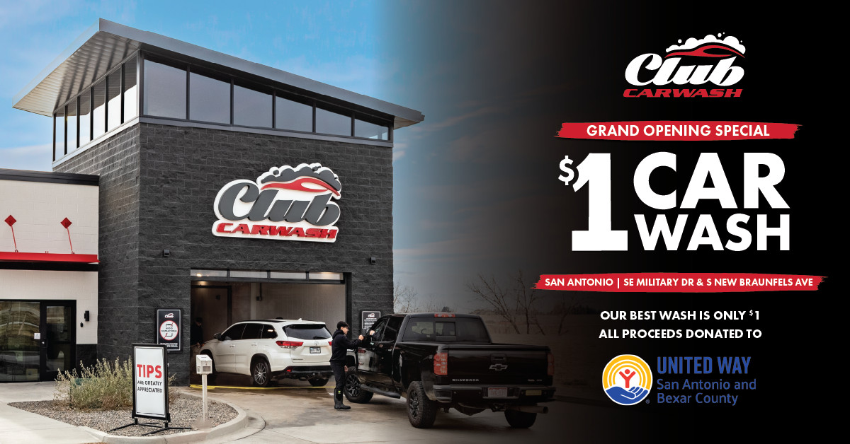 Club Car Wash Kicks Off Grand Opening in San Antonio with $3,500 ...